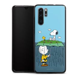 DeinDesign Huawei P30 Pro Handy Silikon H&uuml;lle Case schwarz Handyh&uuml;lle Peanuts Children Snoopy