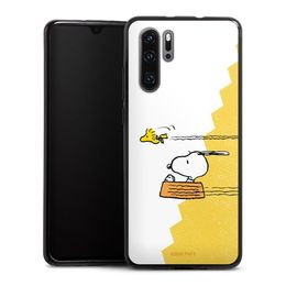 DeinDesign Huawei P30 Pro Handy Silikon H&uuml;lle Case schwarz Handyh&uuml;lle Snoopy Peanuts Children