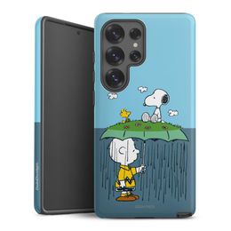 DeinDesign Galaxy S25 Ultra Handy Panzer Handyh&uuml;lle robuste Outdoor H&uuml;lle Schutzh&uuml;lle gl&auml;nzend Peanuts Children Snoopy Tough Case