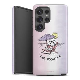 DeinDesign Galaxy S25 Ultra Handy Panzer Handyh&uuml;lle robuste Outdoor H&uuml;lle Schutzh&uuml;lle gl&auml;nzend Snoopy Official Licensed Product Peanuts Tough Case