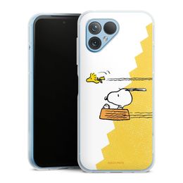 DeinDesign Fairphone 5 Handy Silikon H&uuml;lle Case transparent Handyh&uuml;lle Snoopy Peanuts Children Silikon Case