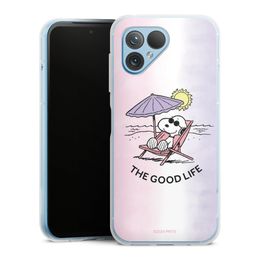 DeinDesign Fairphone 5 Handy Silikon H&uuml;lle Case transparent Handyh&uuml;lle Snoopy Official Licensed Product Peanuts Silikon Case