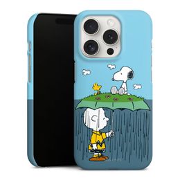 DeinDesign iPhone 15 Pro Handy Premium Case Smartphone Handyh&uuml;lle Schutzh&uuml;lle matt Peanuts Children Snoopy Premium Case