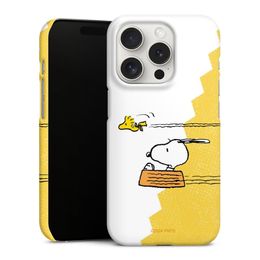 DeinDesign iPhone 15 Pro Handy Premium Case Smartphone Handyh&uuml;lle Schutzh&uuml;lle matt Snoopy Peanuts Children Premium Case
