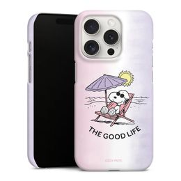 DeinDesign iPhone 15 Pro Handy Premium Case Smartphone Handyh&uuml;lle Schutzh&uuml;lle matt Snoopy Official Licensed Product Peanuts Premium Case