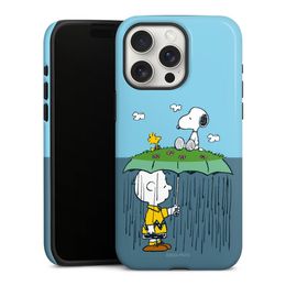 DeinDesign iPhone 15 Pro Max Handy Panzer Handyh&uuml;lle robuste Outdoor H&uuml;lle Schutzh&uuml;lle gl&auml;nzend Peanuts Children Snoopy Tough Case