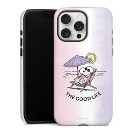 DeinDesign iPhone 15 Pro Max Handy Panzer Handyh&uuml;lle robuste Outdoor H&uuml;lle Schutzh&uuml;lle gl&auml;nzend Snoopy Official Licensed Product Peanuts Tough Case