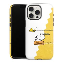 DeinDesign iPhone 15 Pro Max Handy Panzer Handyh&uuml;lle robuste Outdoor H&uuml;lle Schutzh&uuml;lle gl&auml;nzend Snoopy Peanuts Children Tough Case