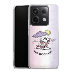 DeinDesign Xiaomi Redmi Note 13 Pro 5G Handy Silikon H&uuml;lle Case transparent Handyh&uuml;lle Snoopy Official Licensed Product Peanuts Silikon Case