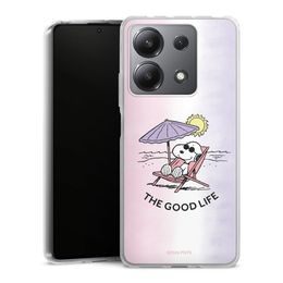DeinDesign Xiaomi Redmi Note 13 5G Handy Silikon H&uuml;lle Case transparent Handyh&uuml;lle Snoopy Official Licensed Product Peanuts Silikon Case