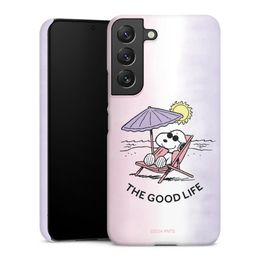 DeinDesign Galaxy S22 Handy Premium Case Smartphone Handyh&uuml;lle Schutzh&uuml;lle matt Snoopy Official Licensed Product Peanuts Premium Case