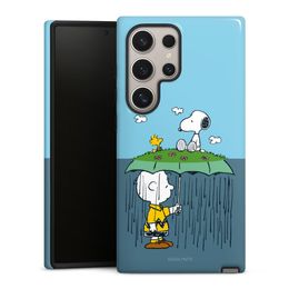 DeinDesign Galaxy S24 Ultra Handy Panzer Handyh&uuml;lle robuste Outdoor H&uuml;lle Schutzh&uuml;lle gl&auml;nzend Peanuts Children Snoopy Tough Case