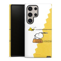 DeinDesign Galaxy S24 Ultra Handy Panzer Handyh&uuml;lle robuste Outdoor H&uuml;lle Schutzh&uuml;lle gl&auml;nzend Snoopy Peanuts Children Tough Case