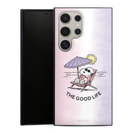 DeinDesign Galaxy S24 Ultra Handy Silikon H&uuml;lle Case schwarz Handyh&uuml;lle Snoopy Official Licensed Product Peanuts
