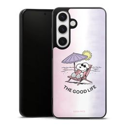 DeinDesign Galaxy S24 Handy Silikon H&uuml;lle Case schwarz Handyh&uuml;lle Snoopy Official Licensed Product Peanuts