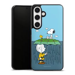 DeinDesign Galaxy S24 Handy Silikon H&uuml;lle Case schwarz Handyh&uuml;lle Peanuts Children Snoopy