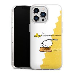 DeinDesign iPhone 13 Pro Handy Silikon H&uuml;lle Case transparent Handyh&uuml;lle Snoopy Peanuts Children Silikon Case