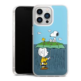 DeinDesign iPhone 13 Pro Handy Silikon H&uuml;lle Case transparent Handyh&uuml;lle Peanuts Children Snoopy Silikon Case