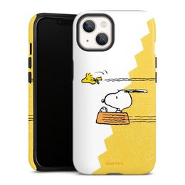 DeinDesign iPhone 13 Handy Panzer Handyh&uuml;lle robuste Outdoor H&uuml;lle Schutzh&uuml;lle gl&auml;nzend Snoopy Peanuts Children Tough Case