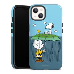 DeinDesign iPhone 13 Handy Panzer Handyh&uuml;lle robuste Outdoor H&uuml;lle Schutzh&uuml;lle gl&auml;nzend Peanuts Children Snoopy Tough Case