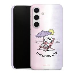 DeinDesign Galaxy S24 Handy Premium Case Smartphone Handyh&uuml;lle Schutzh&uuml;lle matt Snoopy Official Licensed Product Peanuts Premium Case