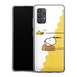 DeinDesign Galaxy A32 4G Handy Silikon H&uuml;lle Case transparent Handyh&uuml;lle Snoopy Peanuts Children Silikon Case