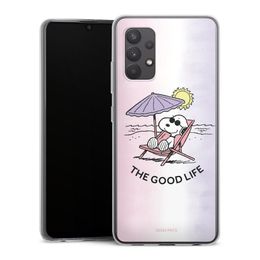 DeinDesign Galaxy A32 4G Handy Silikon H&uuml;lle Case transparent Handyh&uuml;lle Snoopy Official Licensed Product Peanuts Silikon Case