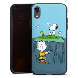 DeinDesign iPhone Xr Handy Silikon H&uuml;lle Case schwarz Handyh&uuml;lle Peanuts Children Snoopy