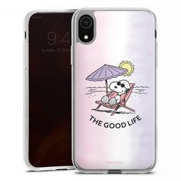 DeinDesign iPhone Xr Handy Silikon H&uuml;lle Case transparent Handyh&uuml;lle Snoopy Official Licensed Product Peanuts Silikon Case