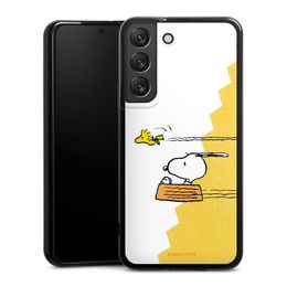 DeinDesign Galaxy S22 Handy Slim Case extra d&uuml;nn Silikon Handyh&uuml;lle schwarz H&uuml;lle Snoopy Peanuts Children Silikon Slim Case