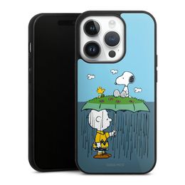 DeinDesign iPhone 14 Pro Handy Gallery Case Handyh&uuml;lle 9H Geh&auml;rtetes Glas R&uuml;ckseite H&uuml;lle Peanuts Children Snoopy Gallery Case