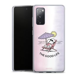 DeinDesign Galaxy S20 FE Handy Silikon H&uuml;lle Case transparent Handyh&uuml;lle Snoopy Official Licensed Product Peanuts Silikon Case