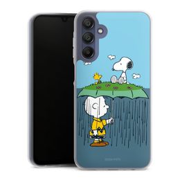 DeinDesign Galaxy A15 Handy Silikon H&uuml;lle Case transparent Handyh&uuml;lle Peanuts Children Snoopy Silikon Case