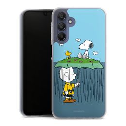 DeinDesign Galaxy A15 5G Handy Silikon H&uuml;lle Case transparent Handyh&uuml;lle Peanuts Children Snoopy Silikon Case