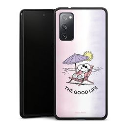 DeinDesign Galaxy S20 FE Handy Silikon H&uuml;lle Case schwarz Handyh&uuml;lle Snoopy Official Licensed Product Peanuts