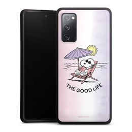 DeinDesign Galaxy S20 FE Handy Premium Silikon H&uuml;lle Handyh&uuml;lle schwarz Case Snoopy Official Licensed Product Peanuts Silikon Premium Case
