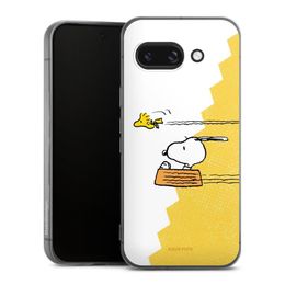 DeinDesign Google Pixel 9a Handy Silikon H&uuml;lle Case transparent Handyh&uuml;lle Snoopy Peanuts Children Silikon Case