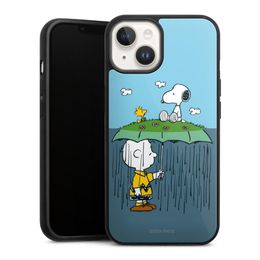 DeinDesign iPhone 14 Handy Gallery Case Handyh&uuml;lle 9H Geh&auml;rtetes Glas R&uuml;ckseite H&uuml;lle Peanuts Children Snoopy Gallery Case