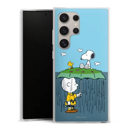 DeinDesign Galaxy S24 Ultra Handy Silikon H&uuml;lle Case transparent Handyh&uuml;lle Peanuts Children Snoopy Silikon Case