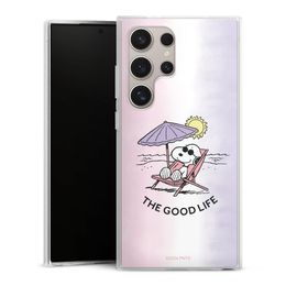 DeinDesign Galaxy S24 Ultra Handy Silikon H&uuml;lle Case transparent Handyh&uuml;lle Snoopy Official Licensed Product Peanuts Silikon Case