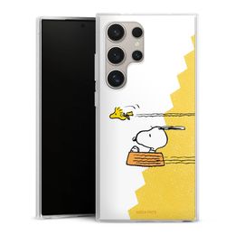 DeinDesign Galaxy S24 Ultra Handy Silikon H&uuml;lle Case transparent Handyh&uuml;lle Snoopy Peanuts Children Silikon Case