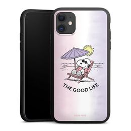 DeinDesign iPhone 11 Handy Premium Silikon H&uuml;lle Handyh&uuml;lle schwarz Case Snoopy Official Licensed Product Peanuts Silikon Premium Case