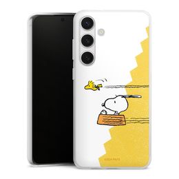 DeinDesign Galaxy S24+ Handy Silikon H&uuml;lle Case transparent Handyh&uuml;lle Snoopy Peanuts Children Silikon Case