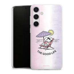 DeinDesign Galaxy S24+ Handy Silikon H&uuml;lle Case transparent Handyh&uuml;lle Snoopy Official Licensed Product Peanuts Silikon Case