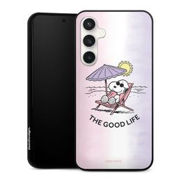 DeinDesign Galaxy S23 FE Handy Silikon H&uuml;lle Case schwarz Handyh&uuml;lle Snoopy Official Licensed Product Peanuts