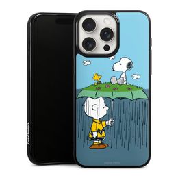 DeinDesign iPhone 15 Pro Max Handy Silikon H&uuml;lle Case schwarz Handyh&uuml;lle Peanuts Children Snoopy