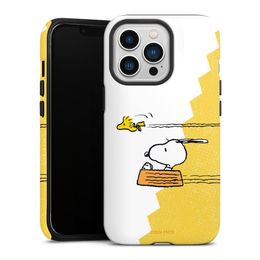 DeinDesign iPhone 13 Pro Handy Panzer Handyh&uuml;lle robuste Outdoor H&uuml;lle Schutzh&uuml;lle gl&auml;nzend Snoopy Peanuts Children Tough Case