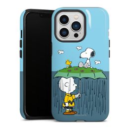 DeinDesign iPhone 13 Pro Handy Panzer Handyh&uuml;lle robuste Outdoor H&uuml;lle Schutzh&uuml;lle gl&auml;nzend Peanuts Children Snoopy Tough Case