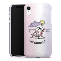DeinDesign iPhone Xr Handy Premium Case Smartphone Handyh&uuml;lle Schutzh&uuml;lle matt Snoopy Official Licensed Product Peanuts Premium Case