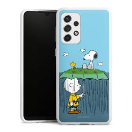 DeinDesign Galaxy A33 5G Handy Silikon H&uuml;lle Case wei&szlig; Handyh&uuml;lle Peanuts Children Snoopy Silikon Case